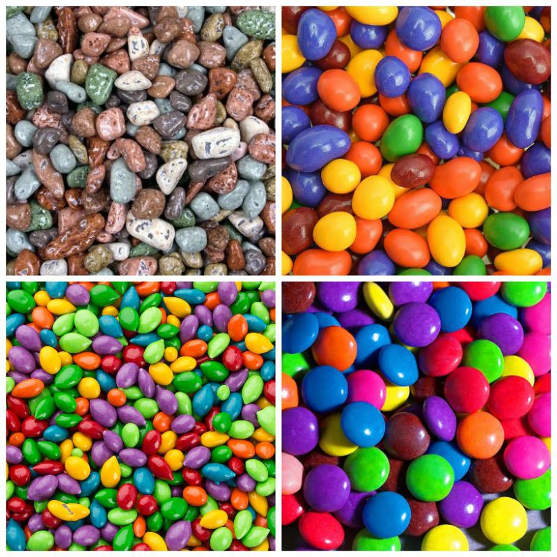 Chocolate Rocks Stone Sunflower Peanut Candy Chocolate 1kg | Shopee ...