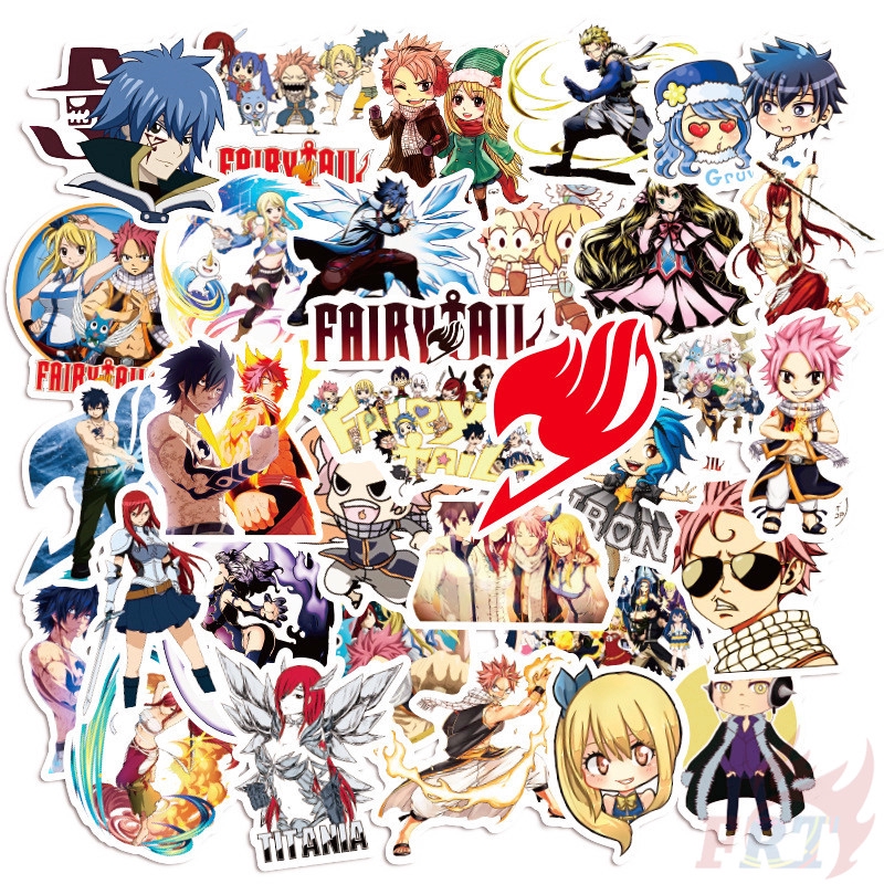 Fairy Tail - Series 03 Anime Natsu Lucy Erza Happy Stickers 50Pcs/Set ...