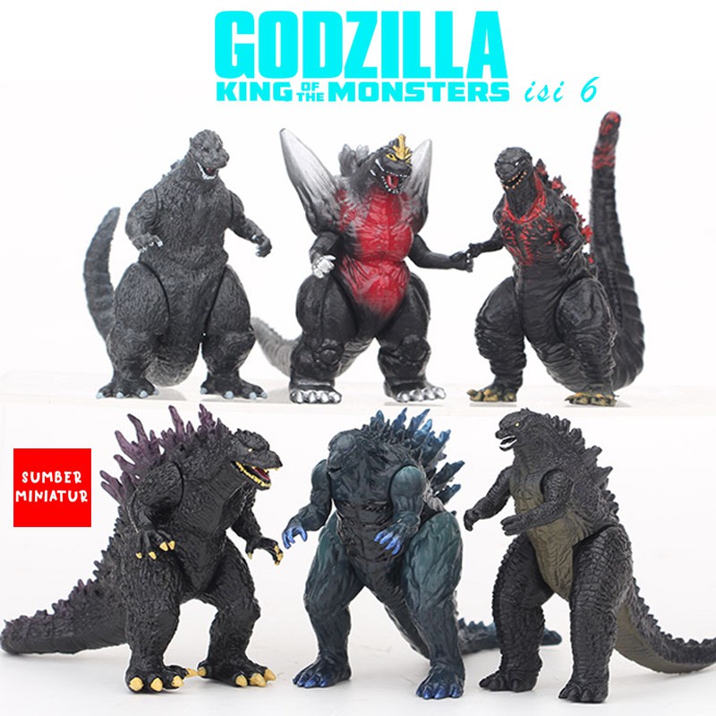 Miniature Action Figure Godzilla Contents 6 per pack Height 8 cm ...