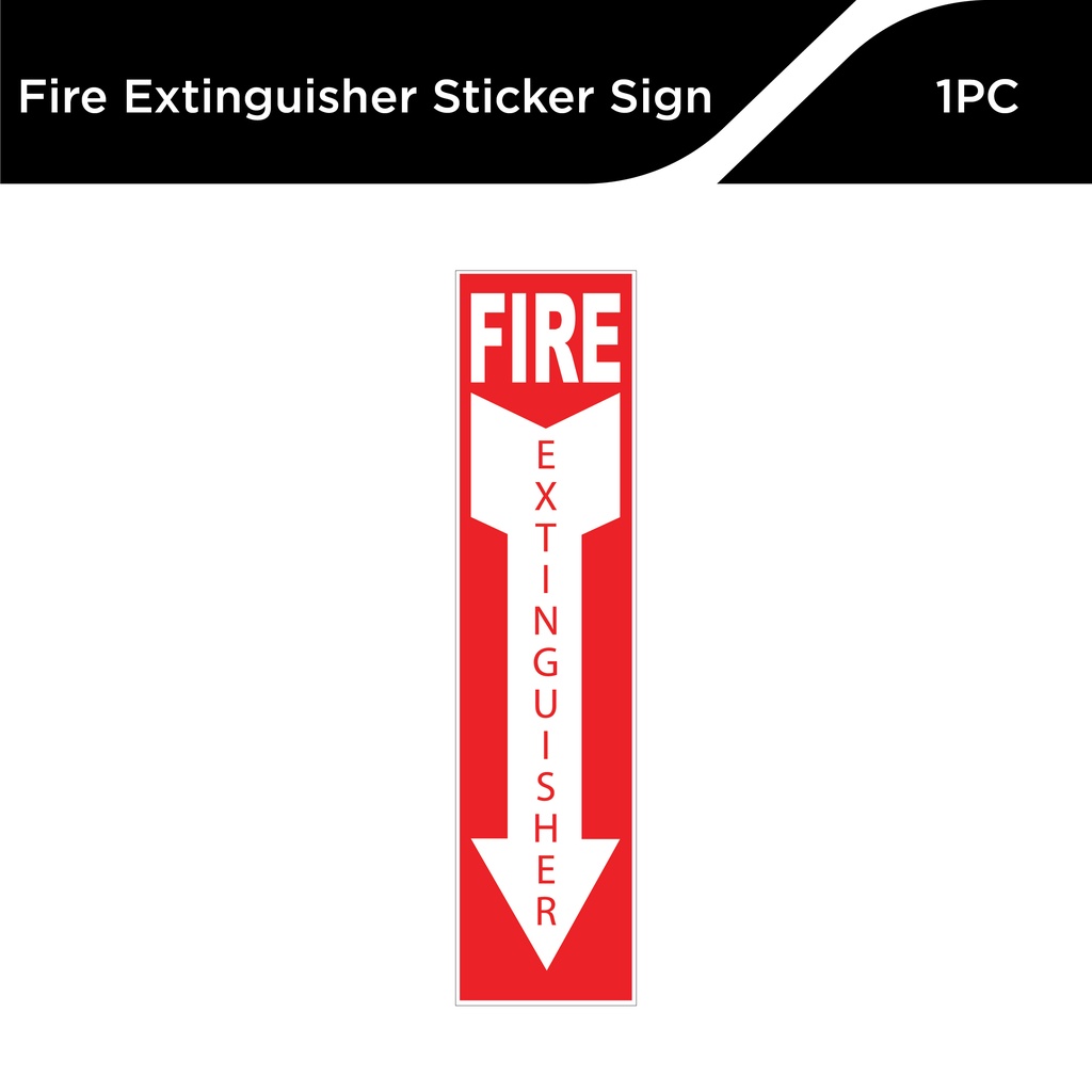 Dsign Fire Extinguisher Safety Signage Sticker, warning sign, wall ...