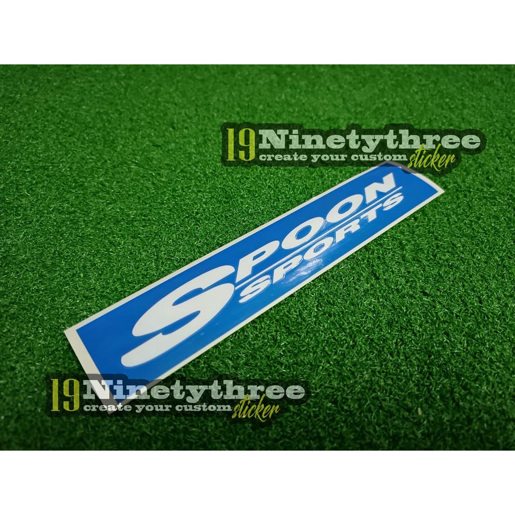 spoon sticker blue/white cutting | Shopee Philippines