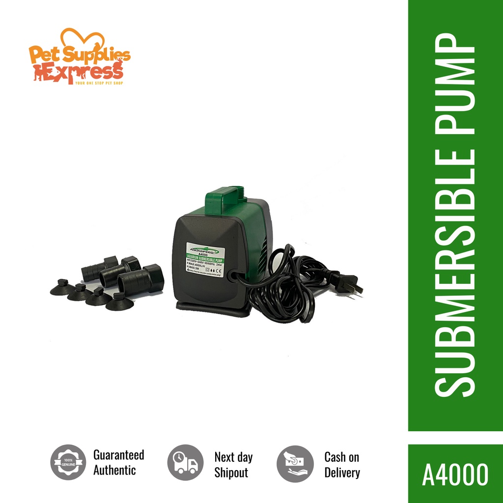AquaSpeed Submersible Aquarium Pump (A1100, A2000, A3000 & A4000 ...