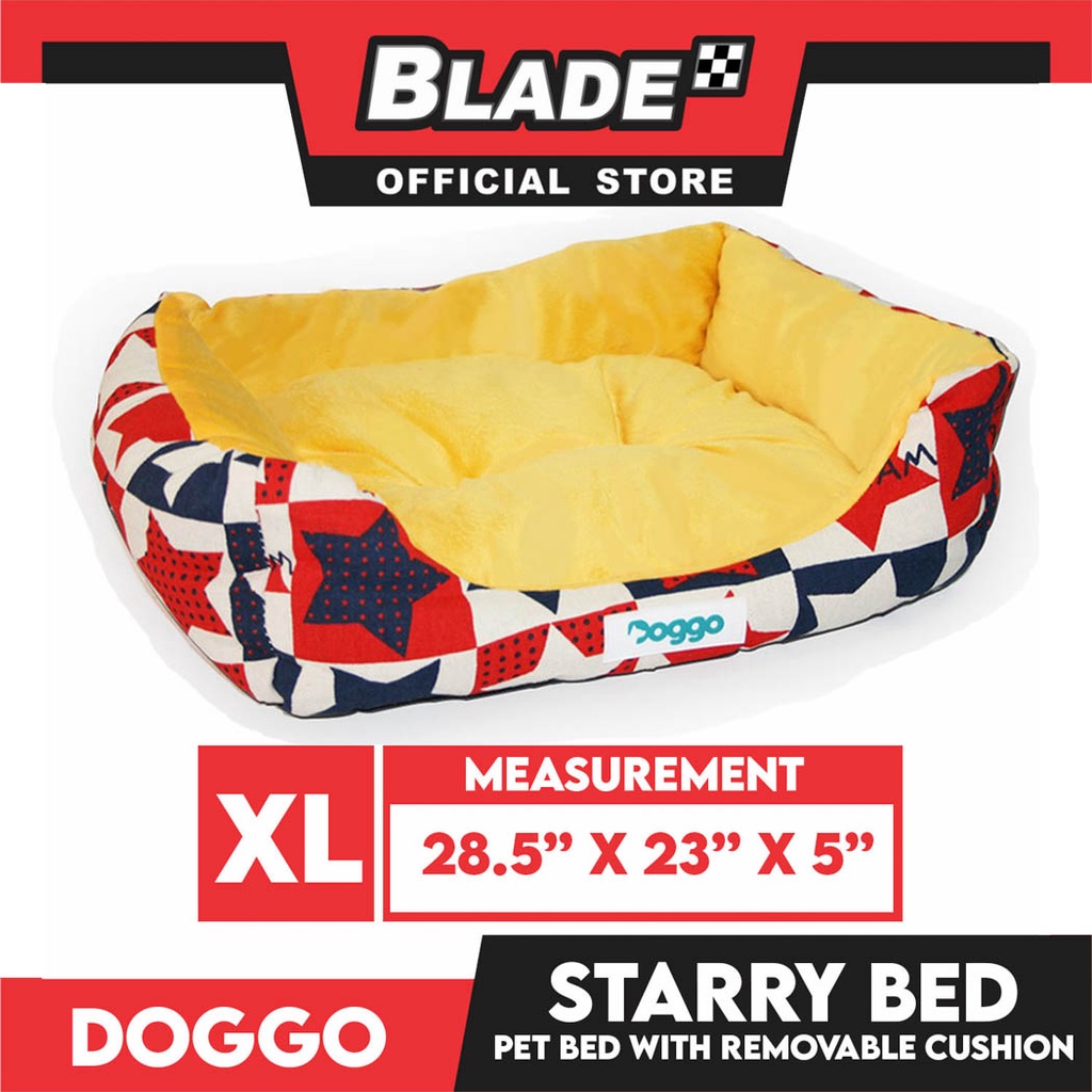 Doggo Starry Bed (Extra Large) Removable Cushion Dog Bed | Shopee ...