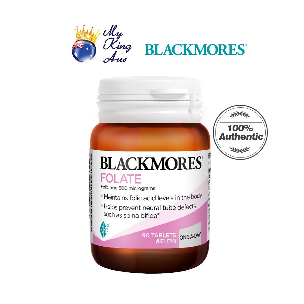 Blackmores Folate 90 Tablets for Pregnancy and Pre-conception Helps to ...