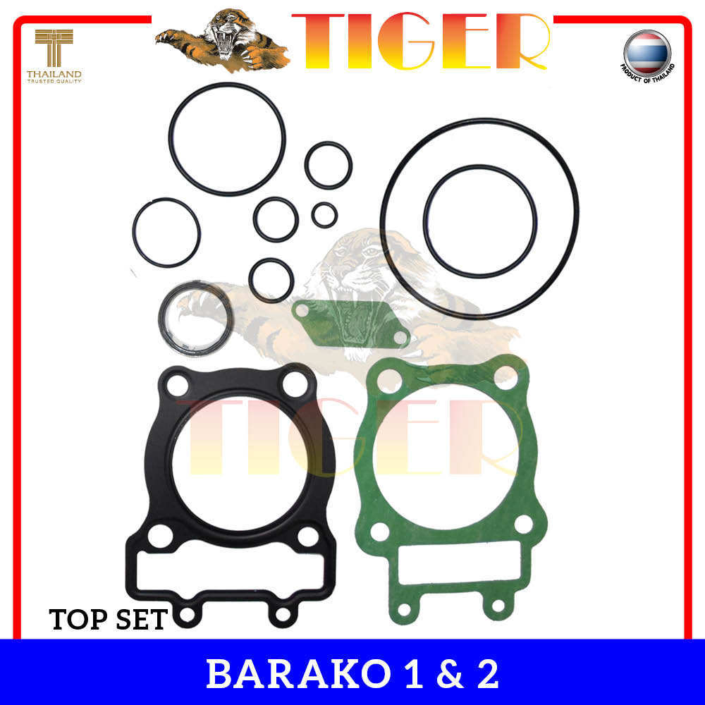 BARAKO TIGER THAILAND Top Gasket Set [Cylinder Head & Block Set] (100% ...