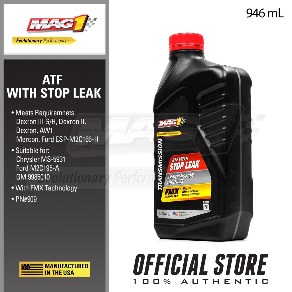 MAG 1 Automatic Transmission Fluid with Stop Leak 1qt (946ml) MAG1 ATF ...