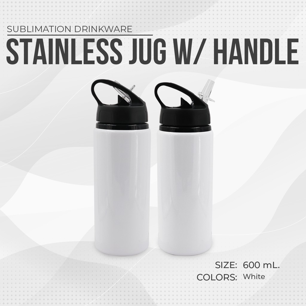 Stainlesss Sports Jug WHITE FOR SUBLIMATION PRINTING | Shopee Philippines