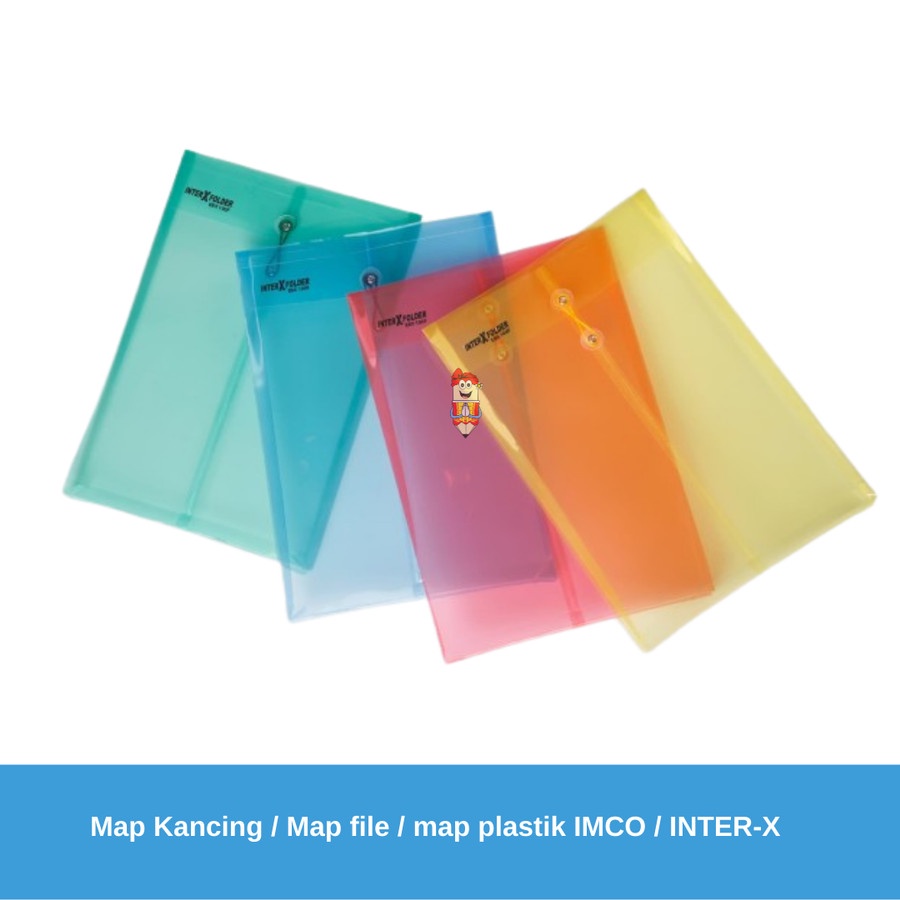 Button folder / file folder / IMCO plastic folder / INTER-X | Shopee ...