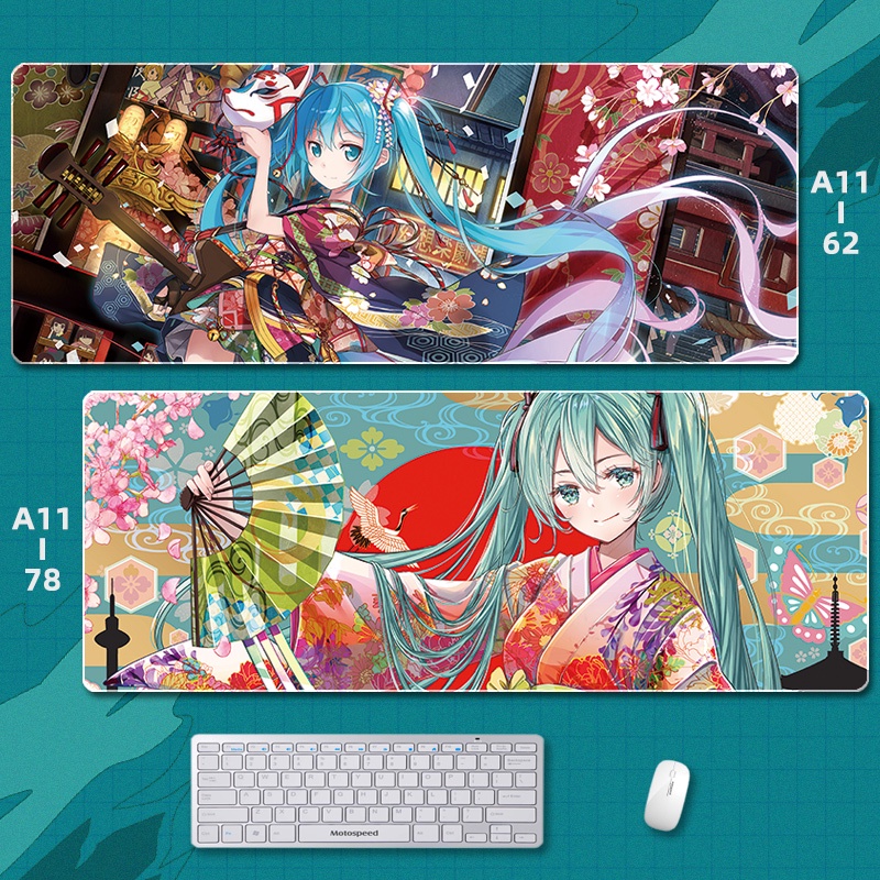 Mouse pad anime creative desk mat hatsune miku games computer two ...