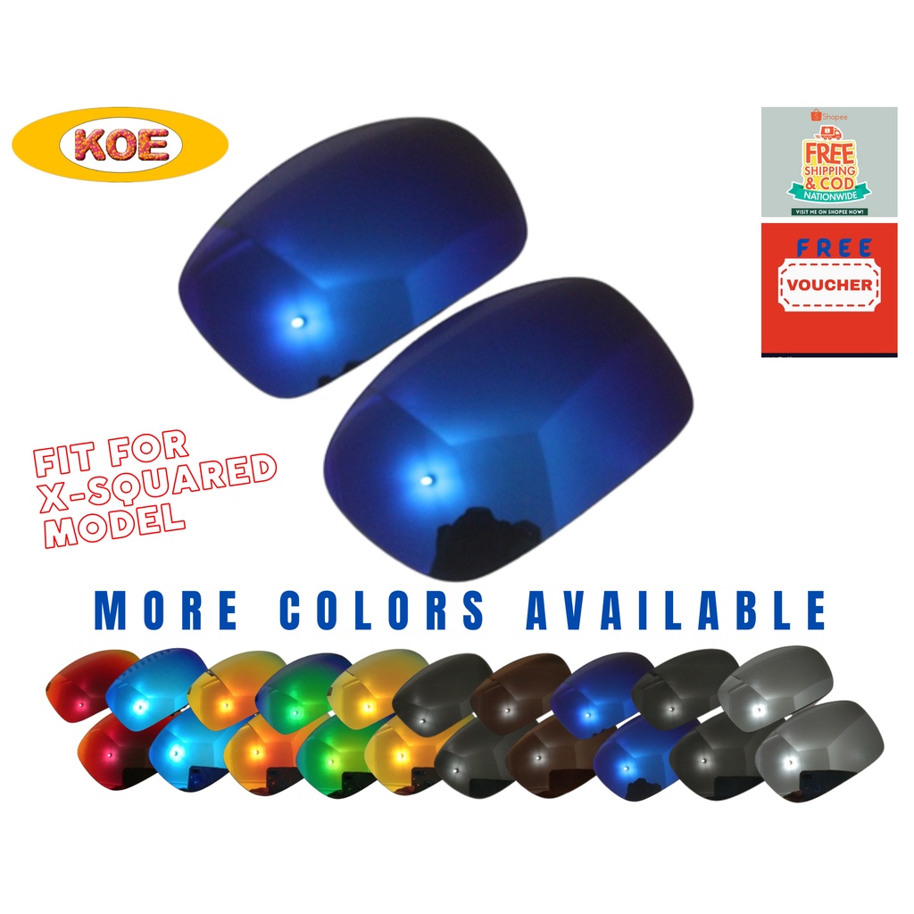 X-squared Replacement Lenses Ice Blue Polarized Lens by Krisman Optics ...