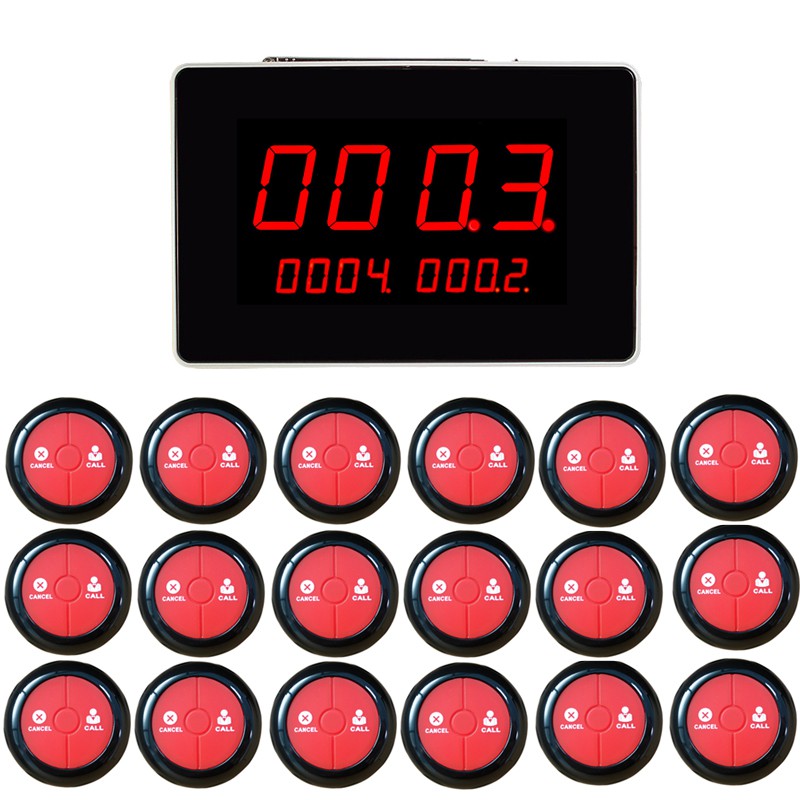 COD Restaurant Waiter Calling System Table Call Bell System Vibrating ...