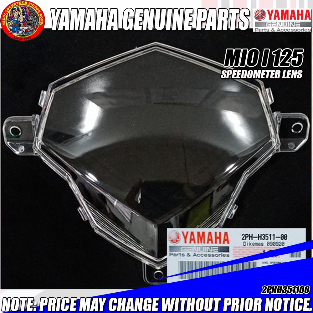 MIO I 125 SPEEDOMETER LENS (YGP) (GENUINE: 2PH-H3511-00) | Shopee ...