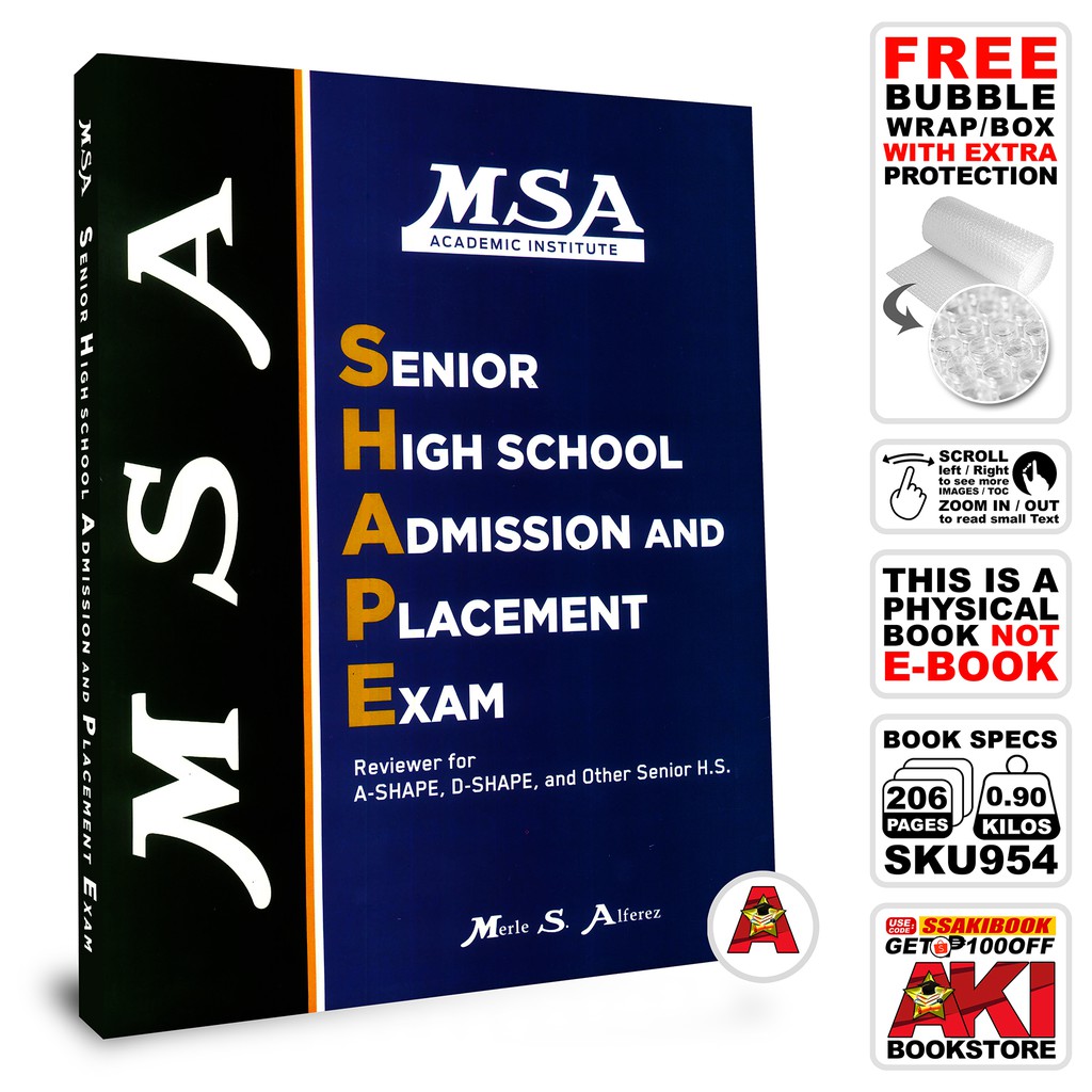 AUTHENTIC MSA Senior High School Admission and Placement Exam © 2019 ...