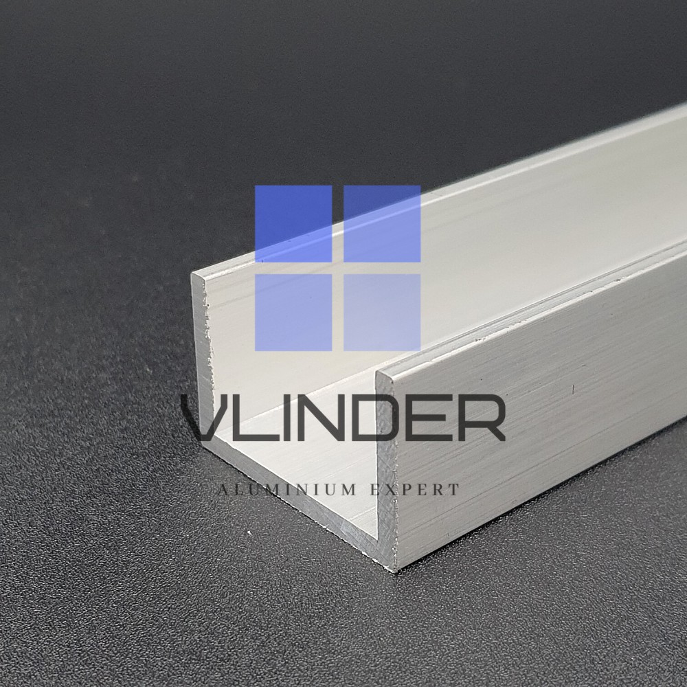 U Channel Aluminum 38 mm x 25 mm, t. 3.0 mm - L. 1 m | Shopee Philippines