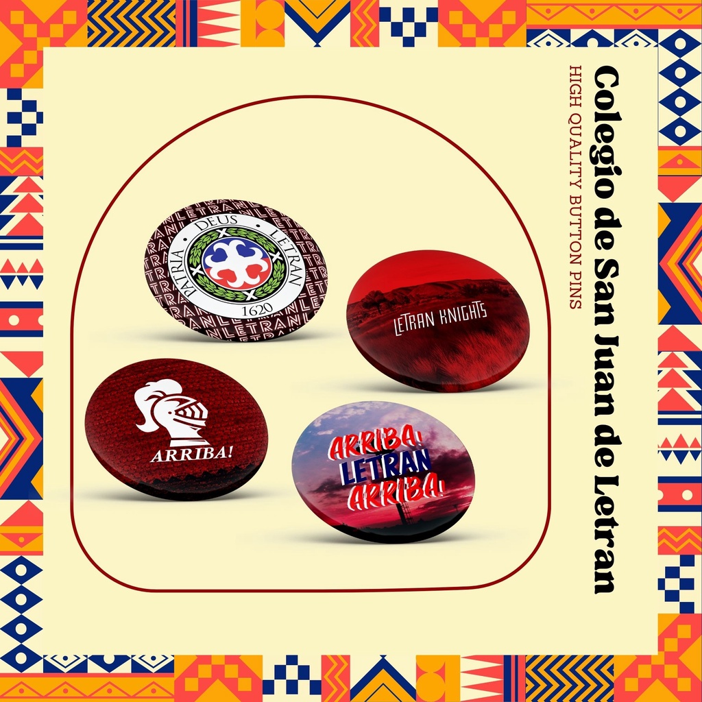 LETRAN (Colegio de San Juan de Letran University) HIGH QUALITY BUTTON ...
