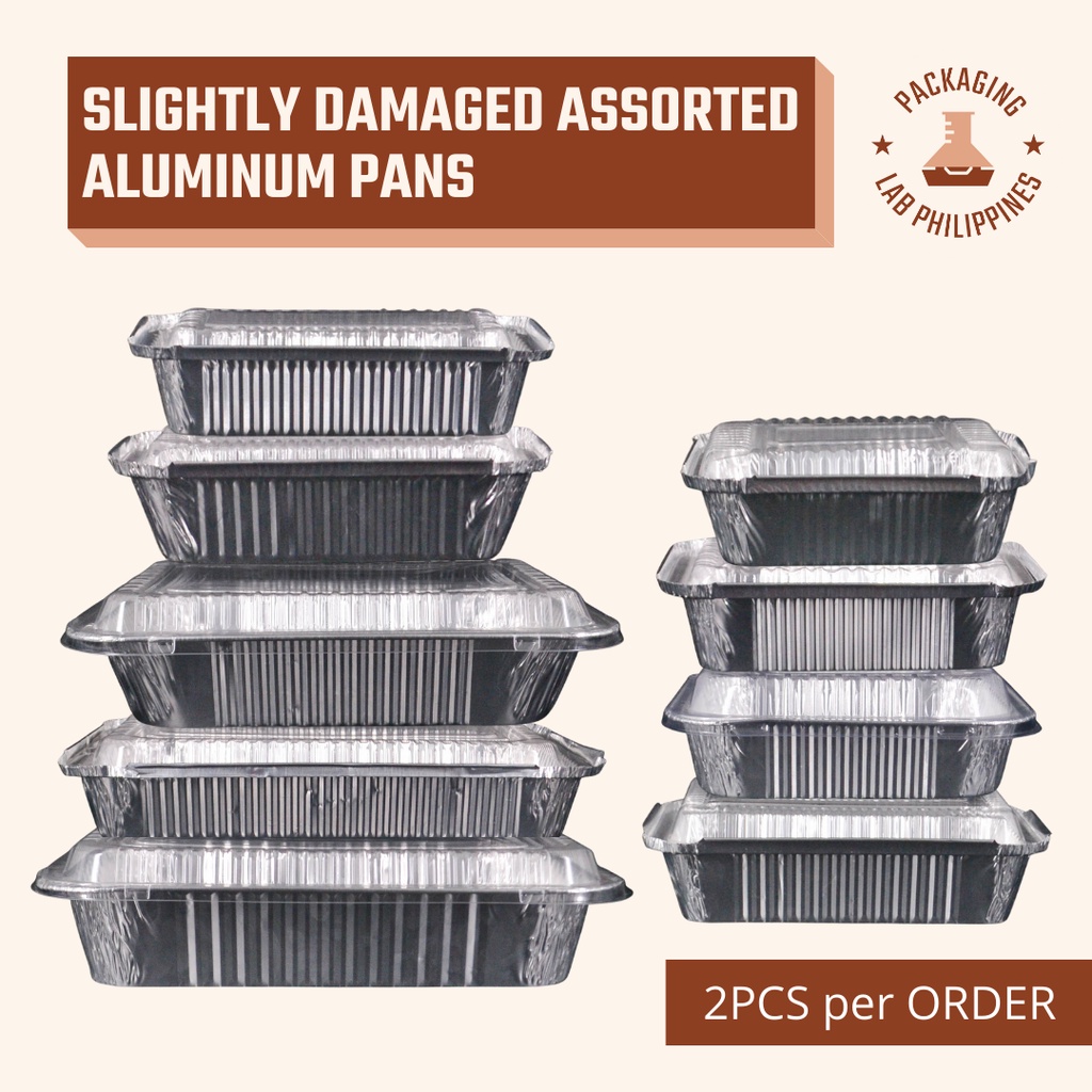 [SUPER SALE 50off] 50PCS Slightly Damaged Assorted Aluminum Pans with ...