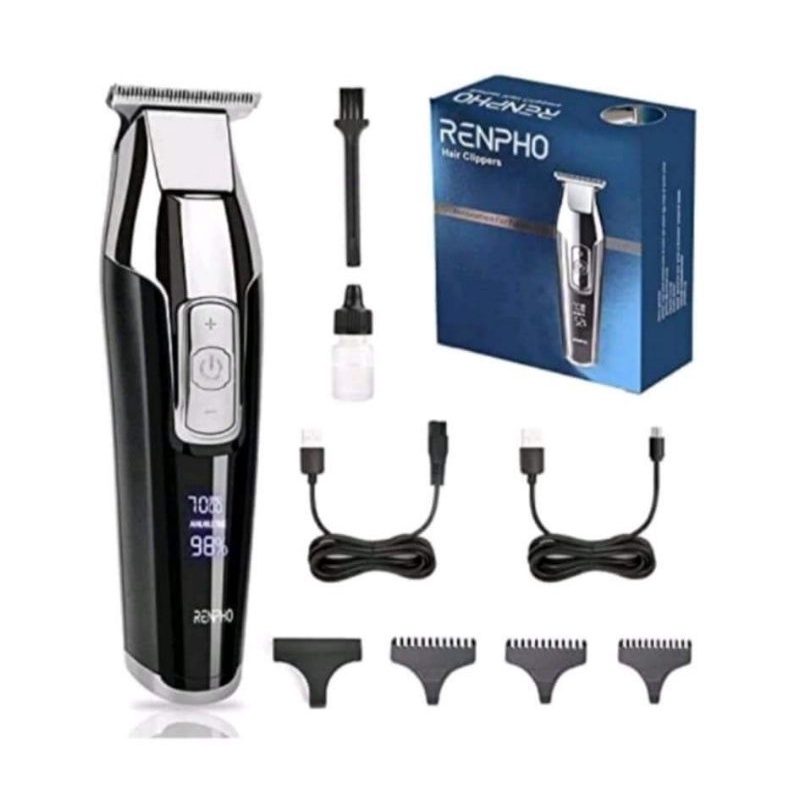 Renpho Trimmer for Men Professional Cordless Clippers Kit Electric for Barbers Hair Cutting ...