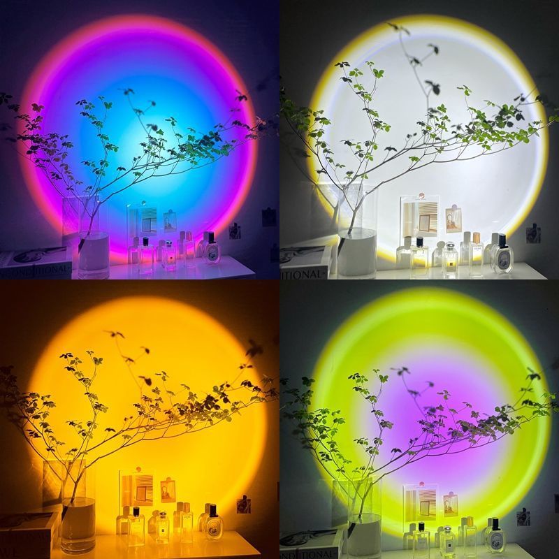 ins Style Bedroom Atmosphere Lamp Sunset Light Photo Decoration ...