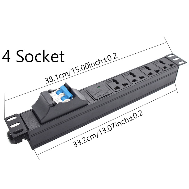 Server Rack Power Distribution Unit PDU Power Strip 2 - 10 Outlets with ...