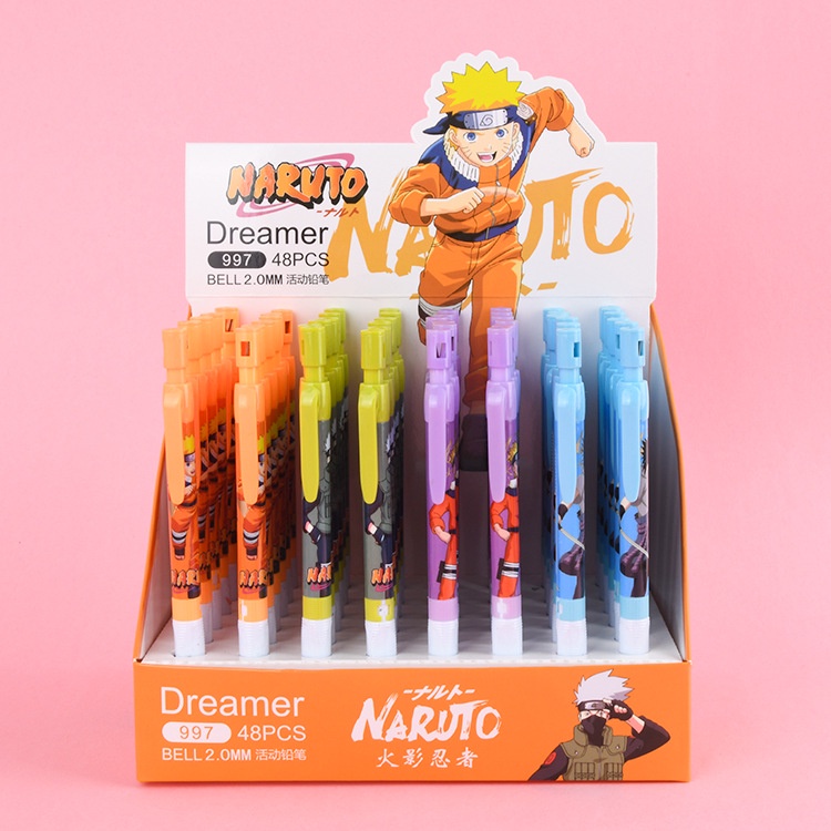 4pcs Naruto Mechanical Pencils Drafting Drawing 2.0mm Pencils Draft ...