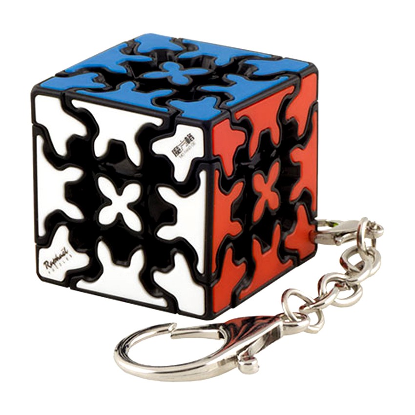 QiYi Mini Gear Cube 3x3 Keyring Keychain Speed Magic Cube Stickerless ...