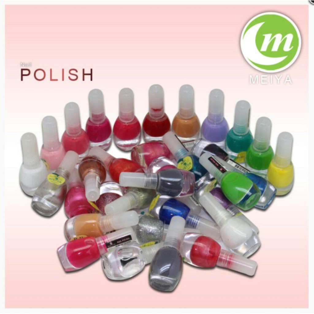 6pcs Meiya nail polish round design regular polish (assorted colors ...