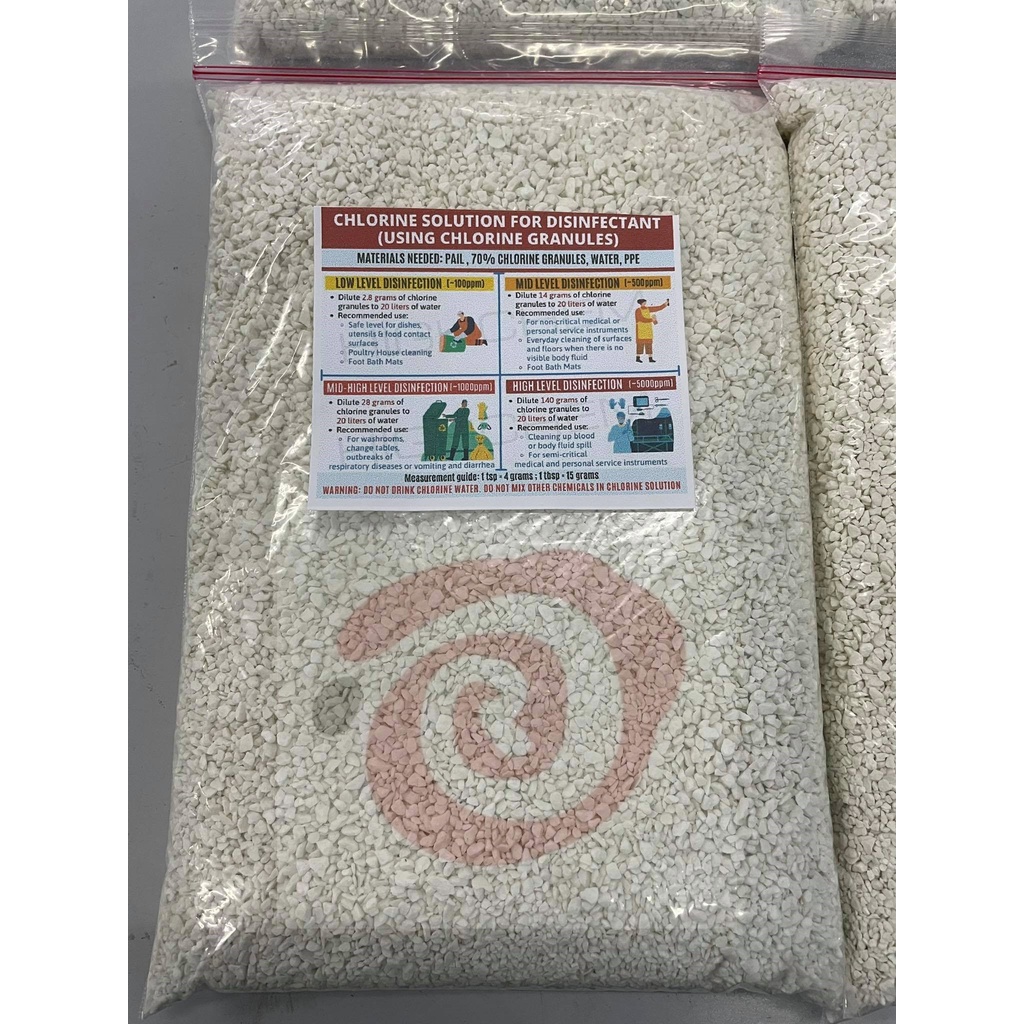 1kg Chlorine Granules - Super-Chlor Brand 70% (Repacked) High Quality ...