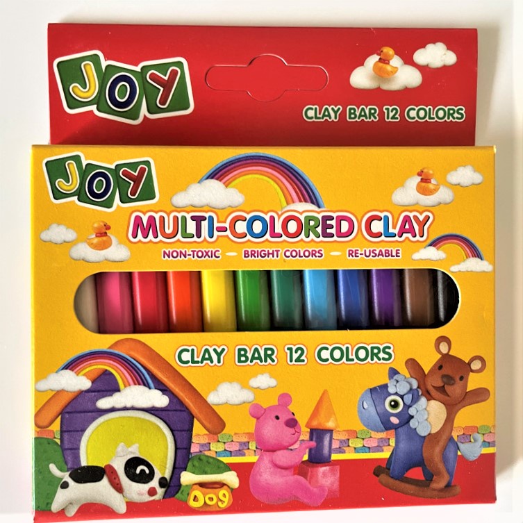 Joy Modeling Clay Bar Sticks 12 Colors Assorted | Shopee Philippines