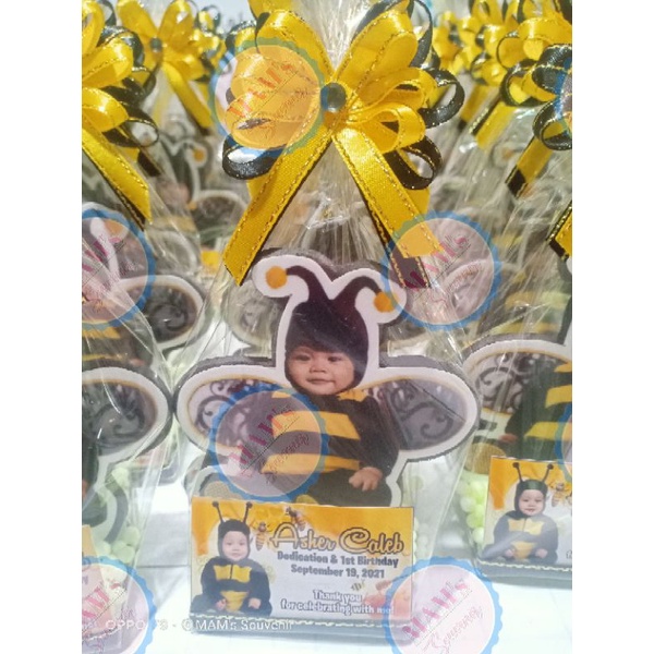 Bee theme photo standee souvenir christening/birthday | Shopee Philippines