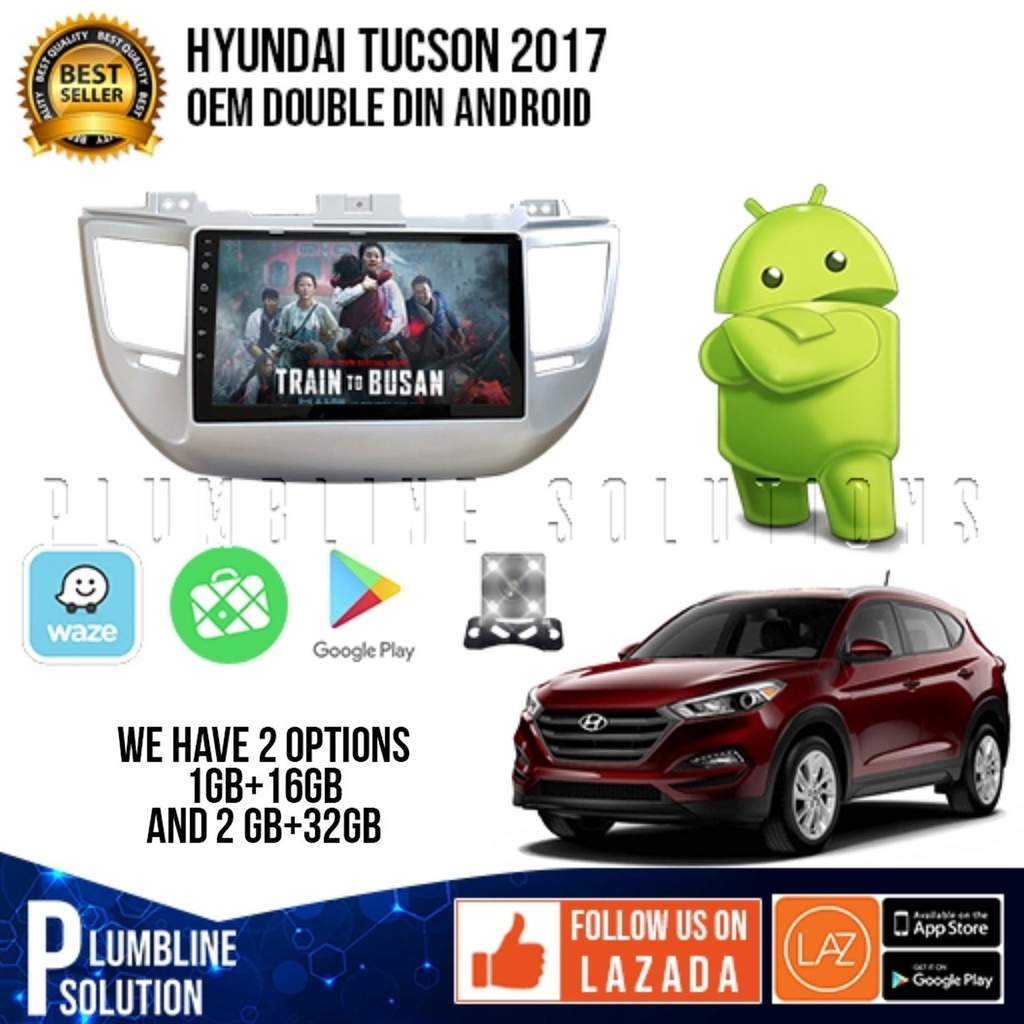 Hyundai Tucson 2017 2 DIN / Double Din Android OEM GPS for autoradio ...