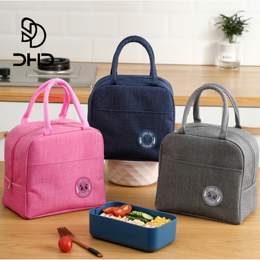 Insulation HOT-COLD Lunch Bag Oxford Cloth Portable Bento Bags Fresh ...