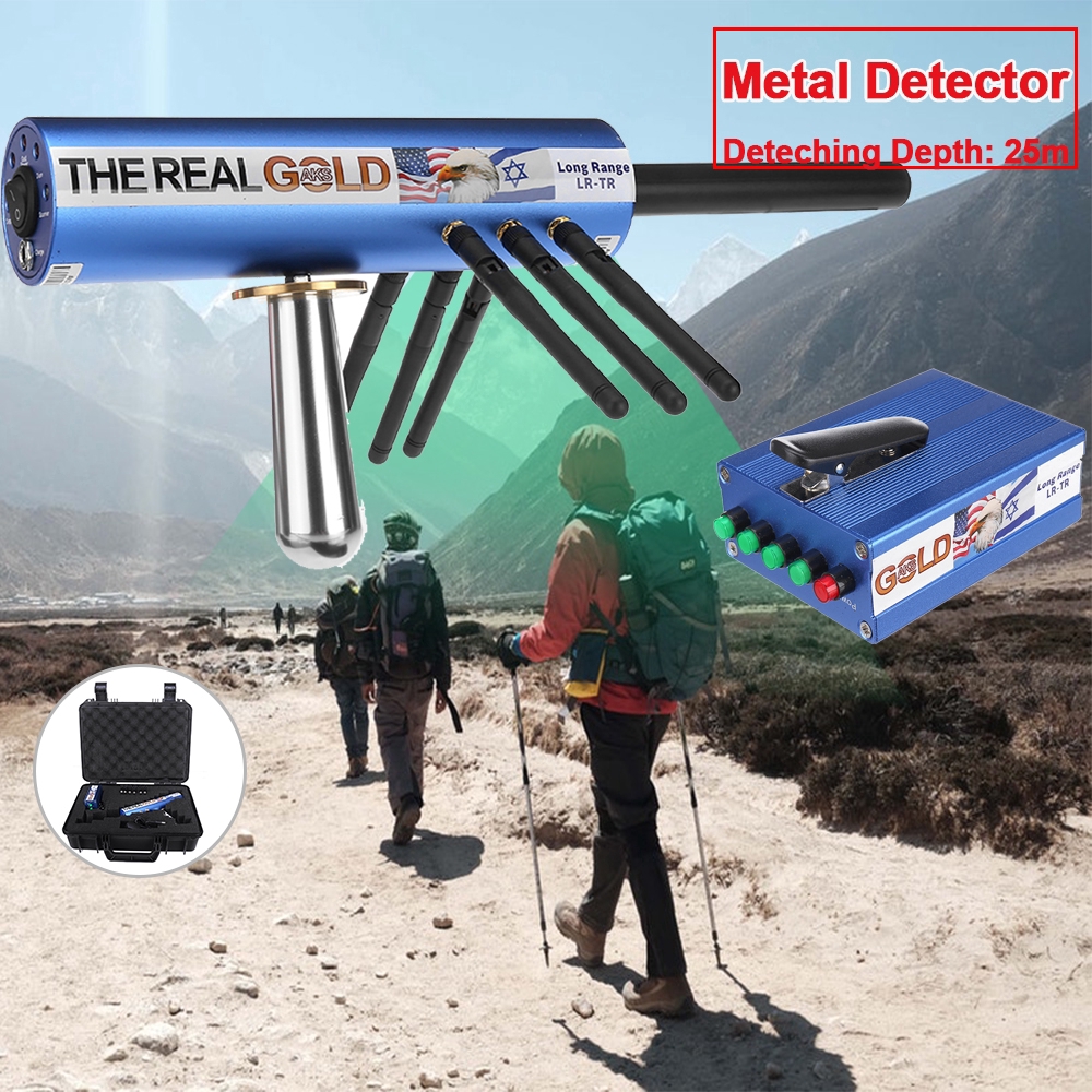 AKS Metal Detector Undergrounds Depth 100m Scanner Finder Gold Detector ...