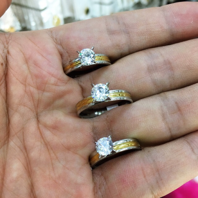 Pure stainless gold ring | Shopee Philippines