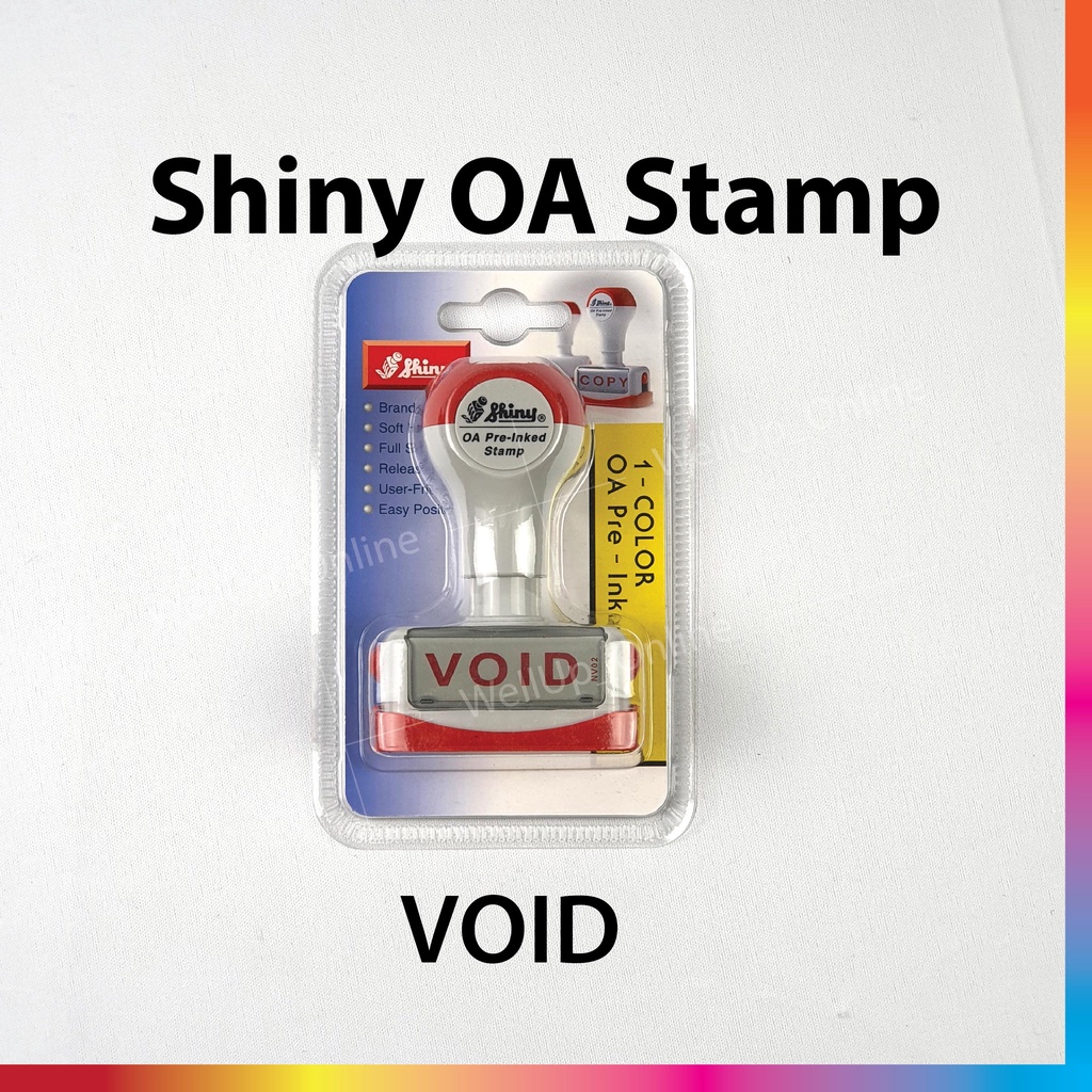 Shiny OA Pre-Inked Stamp ( Paid / Void / Received / Certified True Copy / Approved / Checked ...