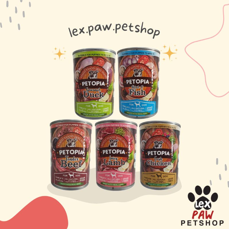Petopia GOURMET DUCK / FILET O FISH / TENDER BEEF / JUICY LAMB / Free ...