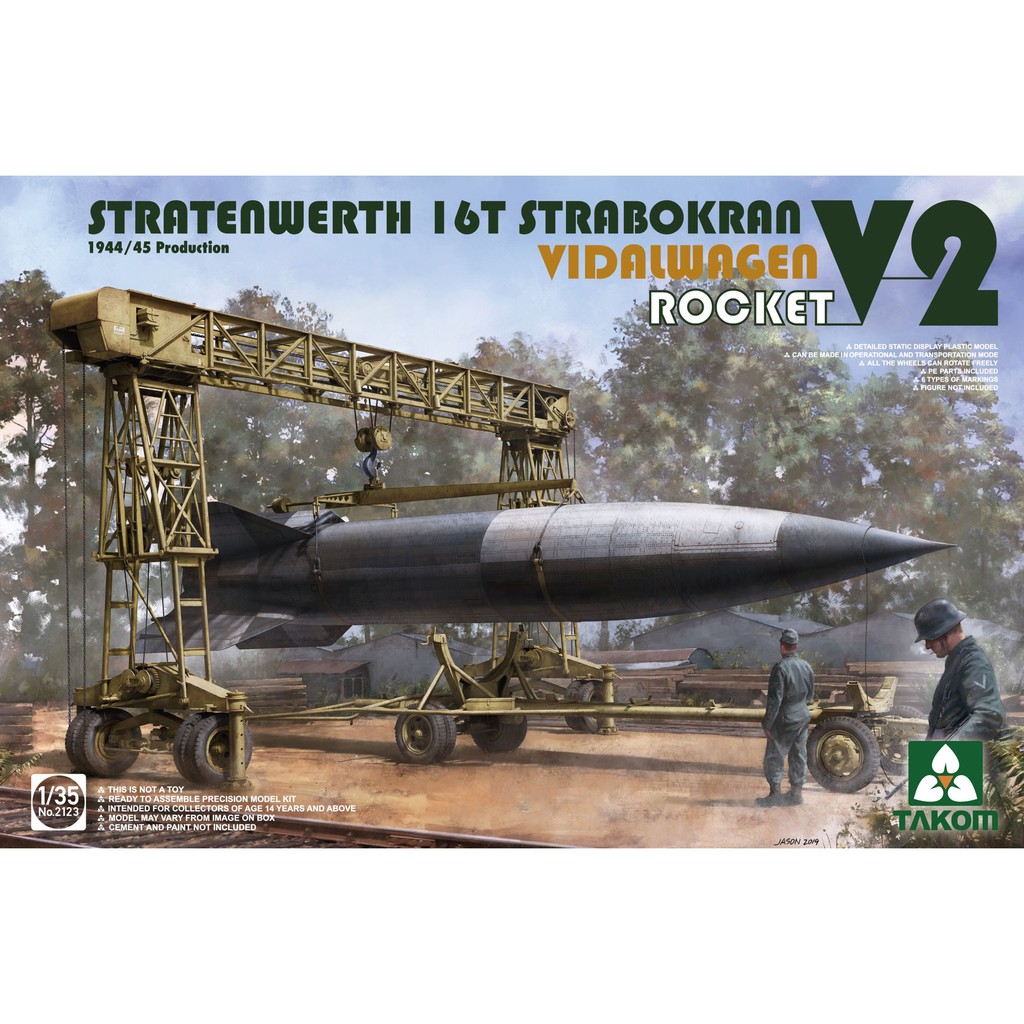 Assembled Model Plastic TAKOM Scale 1/35 Stratenwerth 16t Strabokran ...