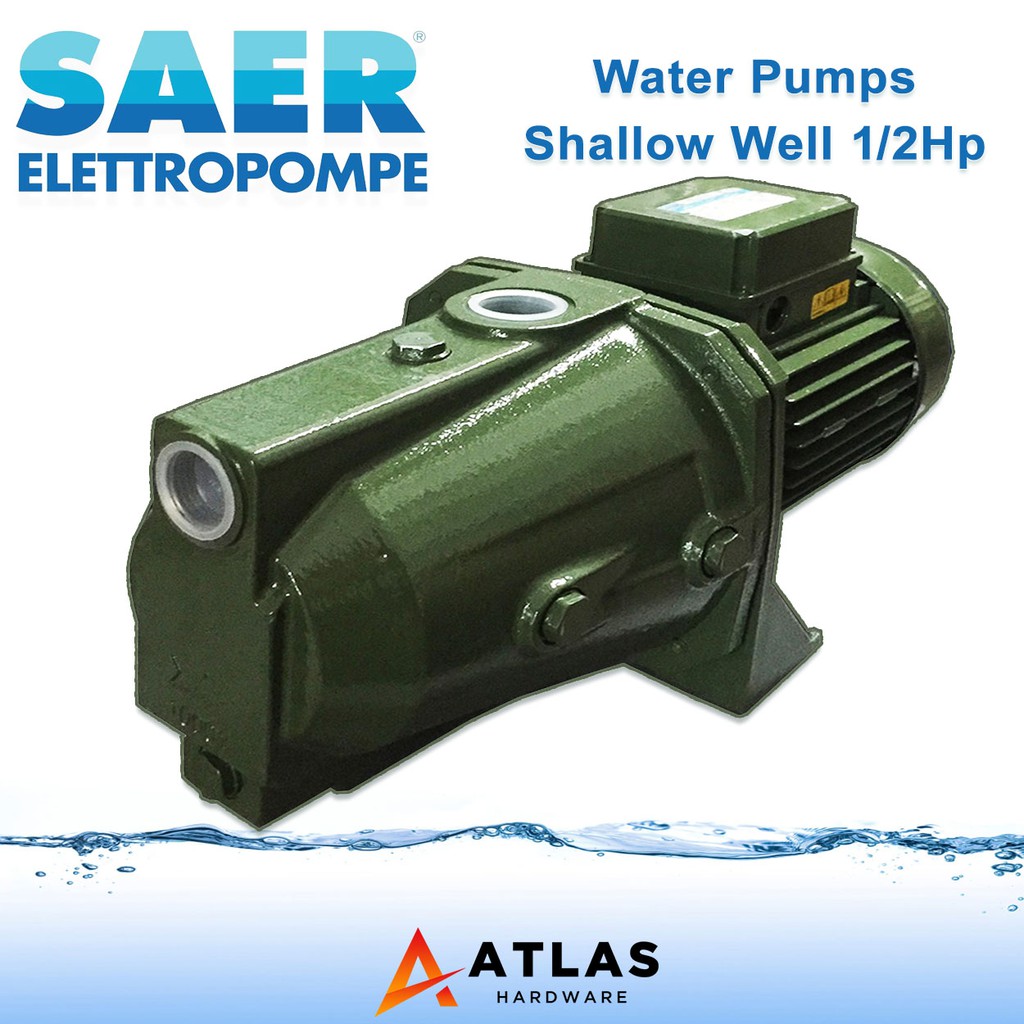 Saer Water Pumps Shallow Well SR 50S 1/2HP | Shopee Philippines