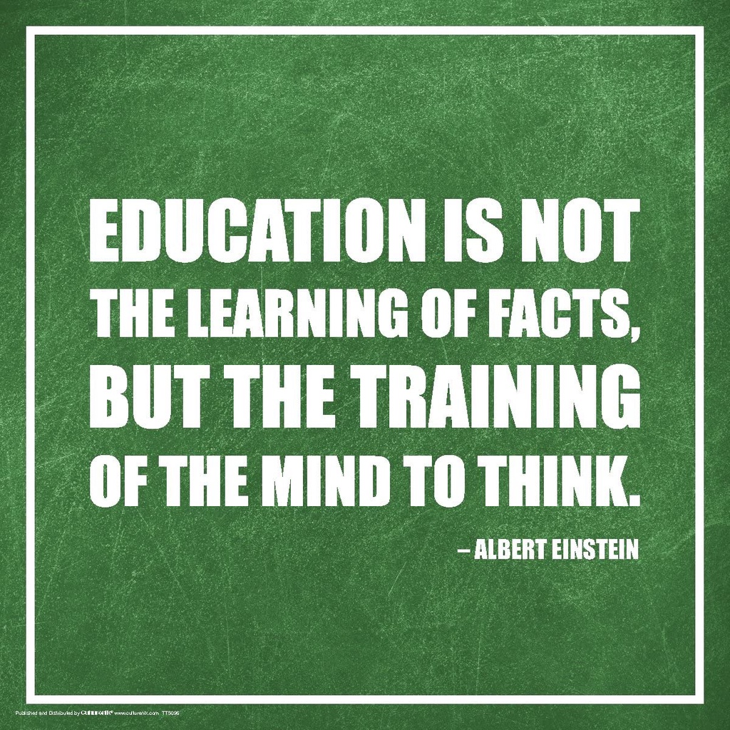 Albert Einstein Education Inspirational Motivational Quote Classroom ...