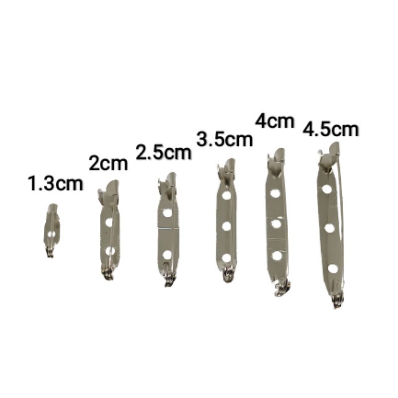 Silver/Gold Bar Pins / Brooch per 10 pieces in 1.3cm, 2cm, 2.5cm, 3cm ...