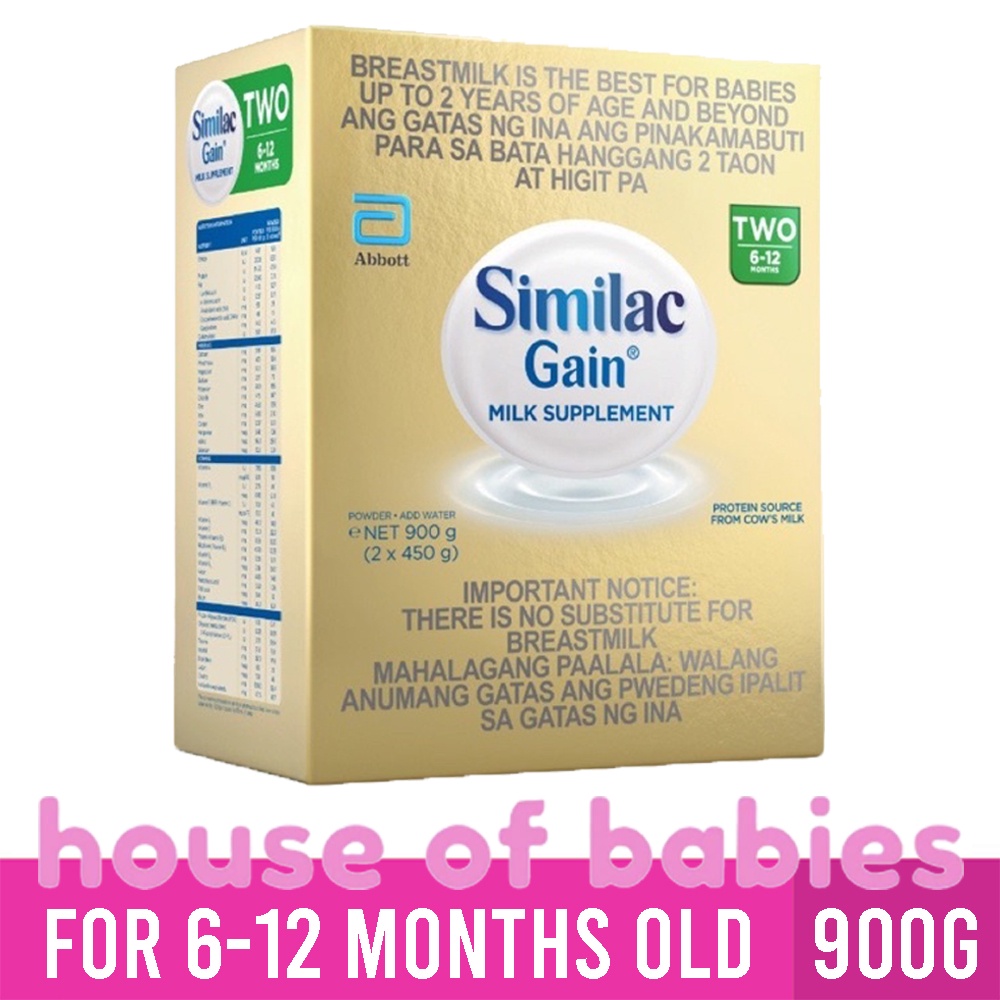 Similac Gain 900g (6-12 months) | Shopee Philippines