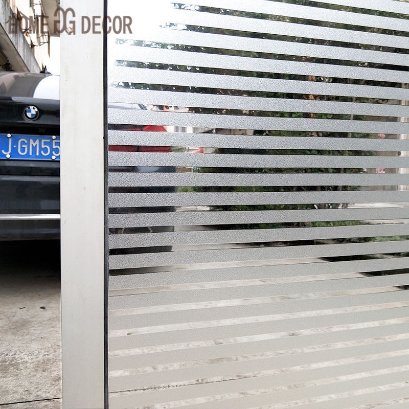 Frosted Striped Glass Film Window Sticker Office Balcony Sliding Door ...