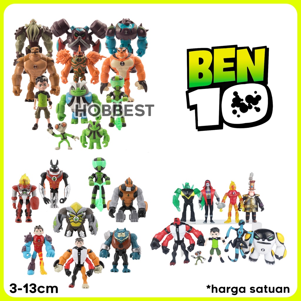 Ben 10 Action Figure - Miniature Display Toy Alien Monster Force Ben ...