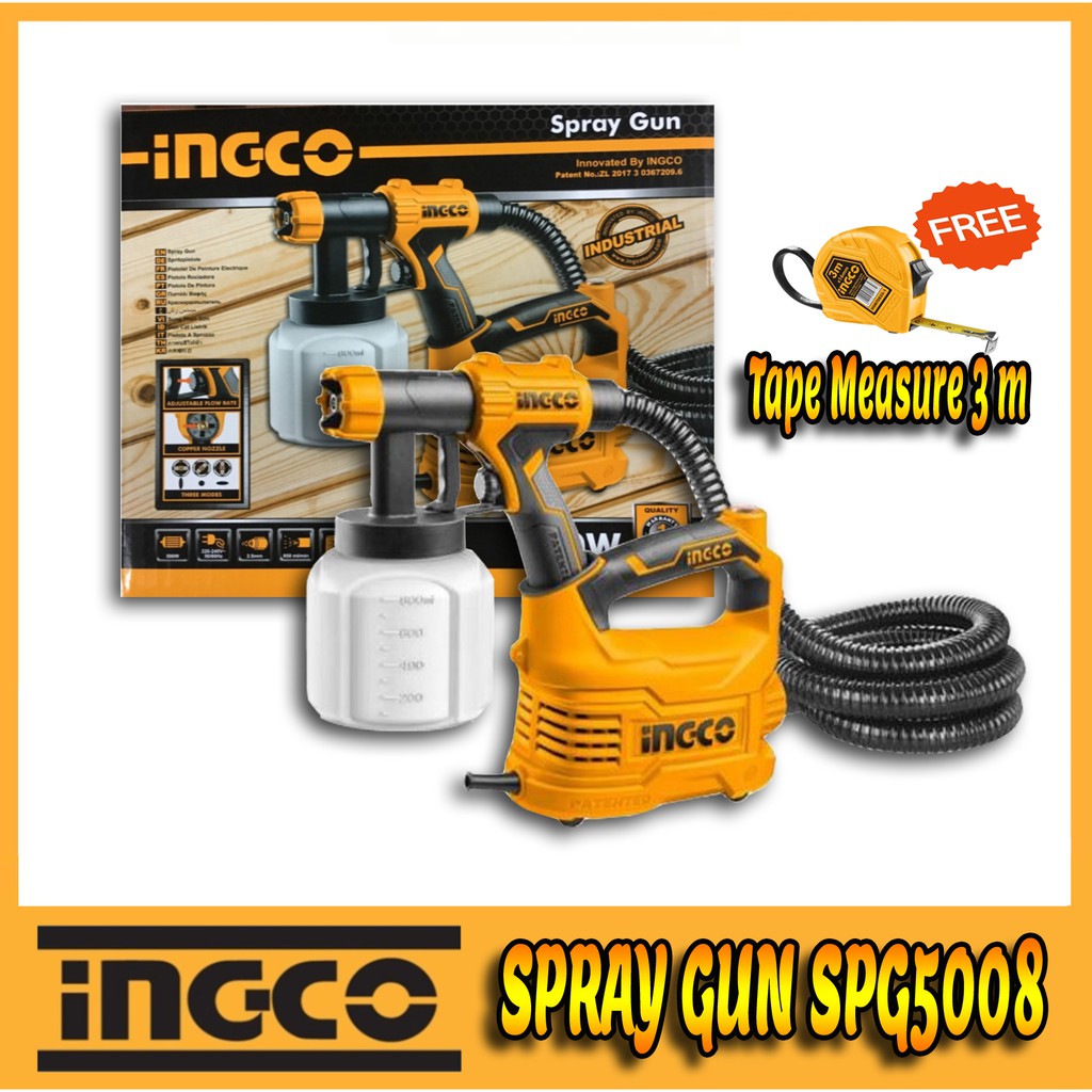 Ingco Spray Gun SPG5008 500W Original Authentic | Shopee Philippines