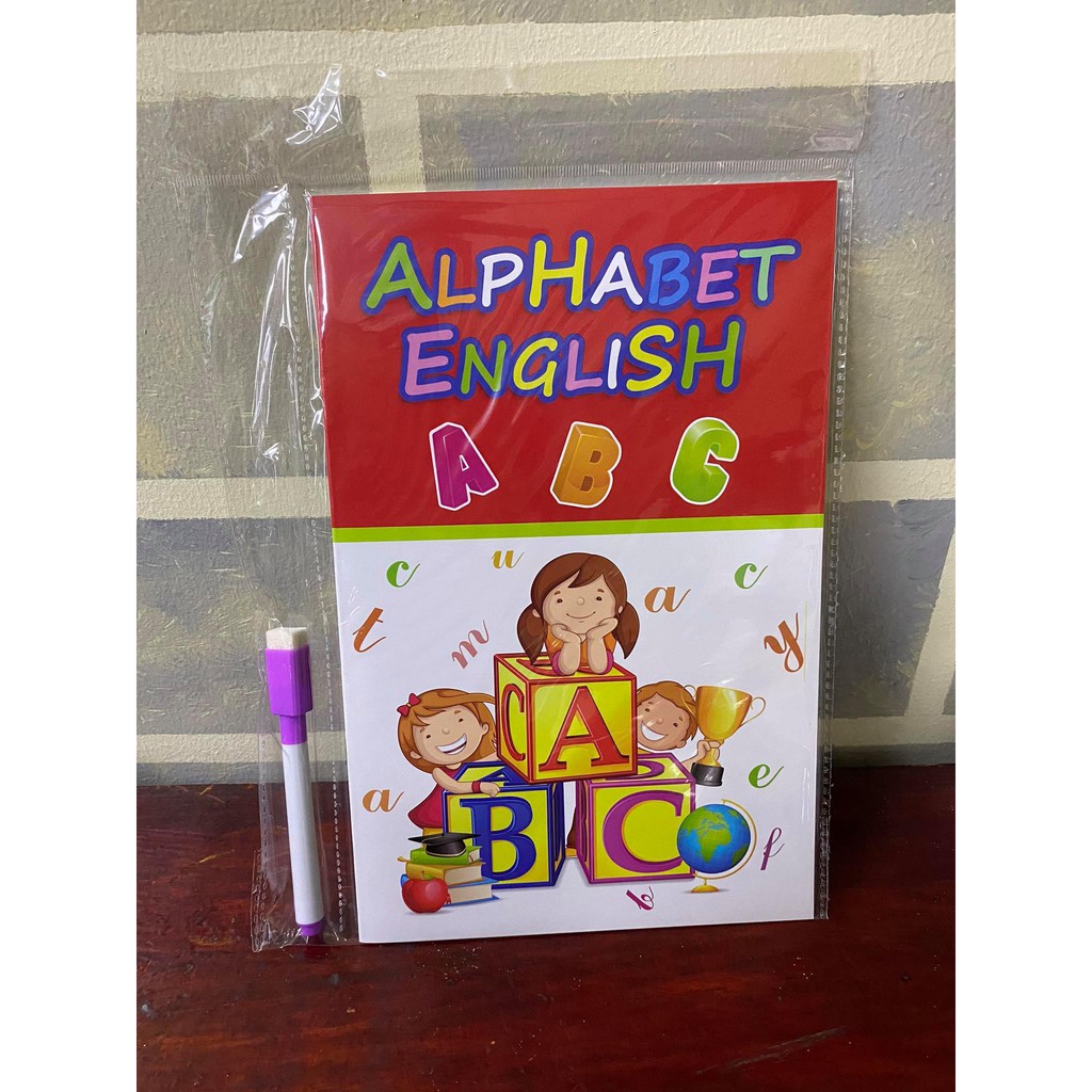English Alphabet interactive workbook home school early education ...