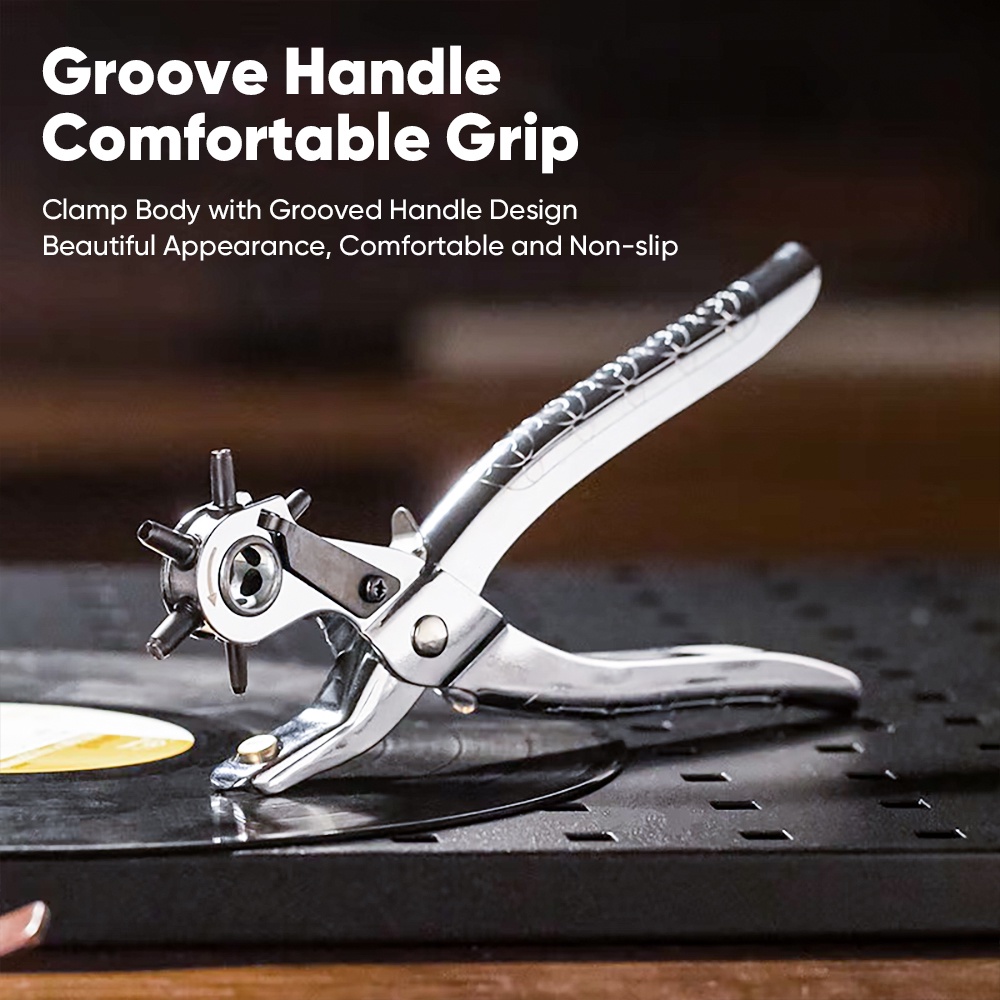 Mitsushi 6sizes Leather Hole Revolving Punch Pliers. | Shopee Philippines