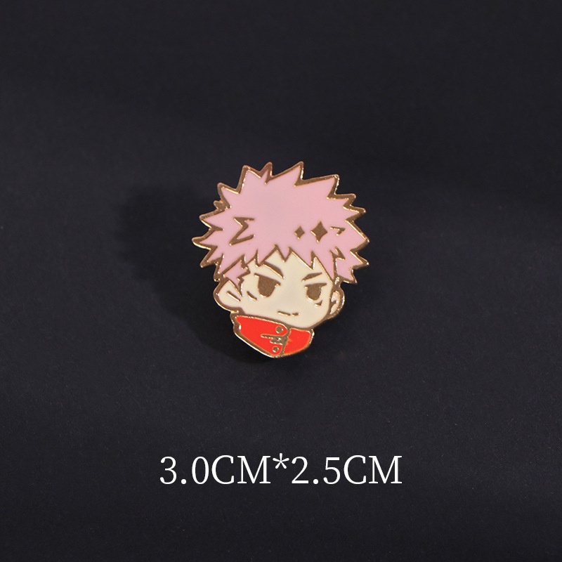 Anime Jujutsu Kaisen Q Version Cartoon Avatar Brooch Yuji Itadori Gojo