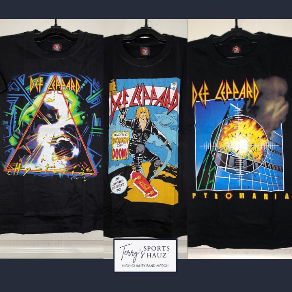 DEF LEPPARD ROCK YEAH BAND SHIRTS ASSORTED DESIGNS | Shopee Philippines