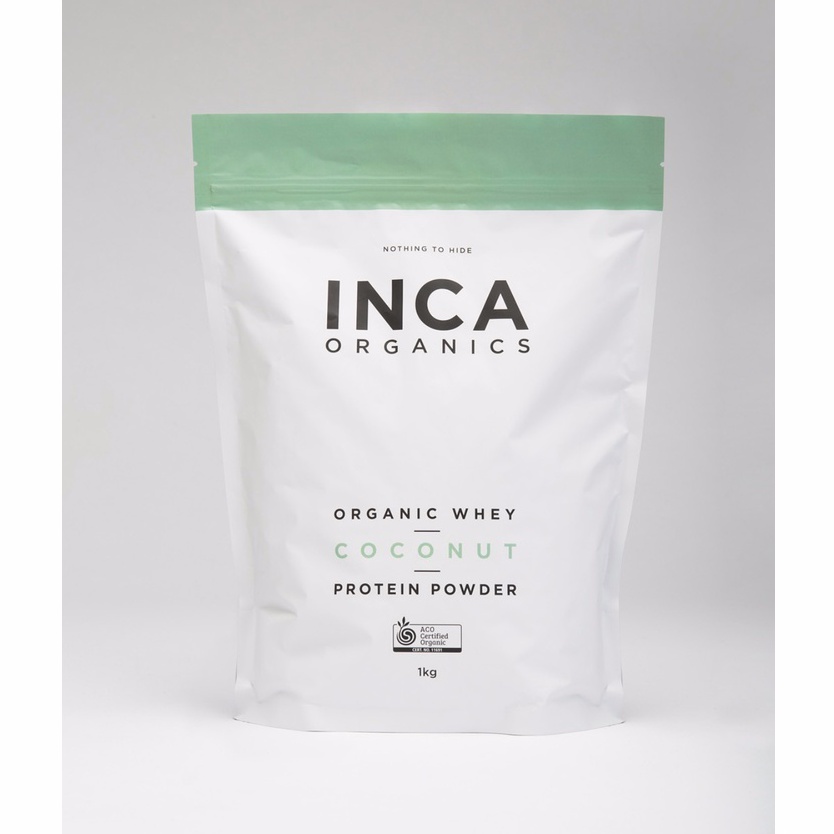 Inca Organics Organic Whey Protein Powder Coconut Flavor 1Kg. Helps To ...