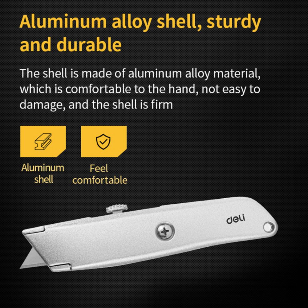 Deli Utility Knife Cutter 2PCS Industrial Retractable Wallpaper Knife ...