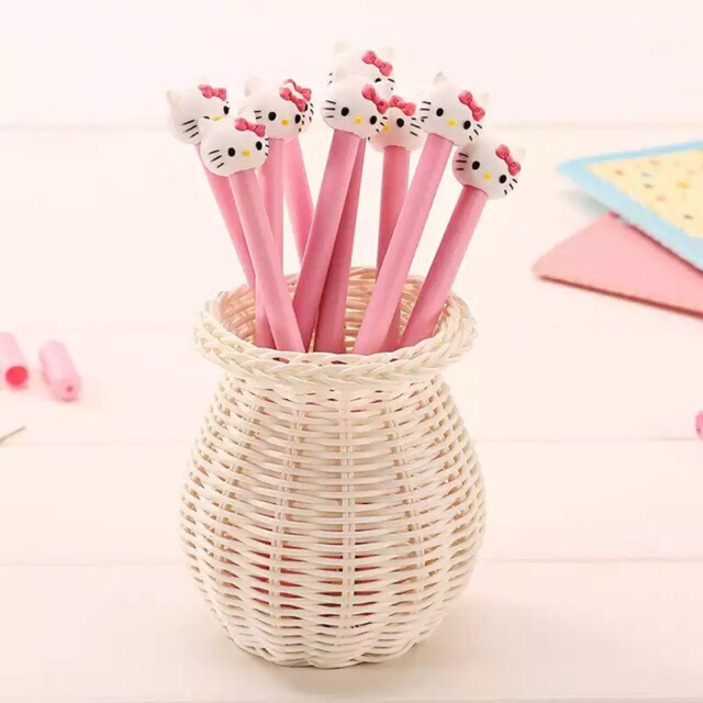 Hello Kitty Black lnk Pen silicon kitty head | Shopee Philippines